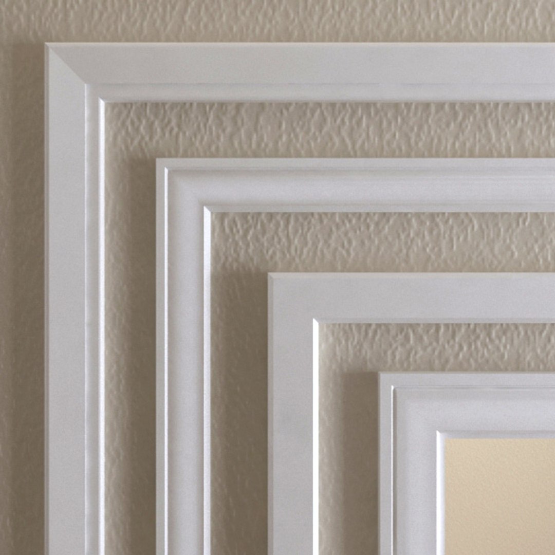 interior door - louvered 3d model