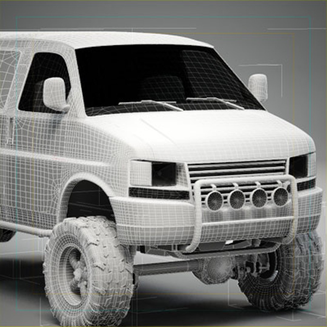 3ds Max Van 4x4 Lift