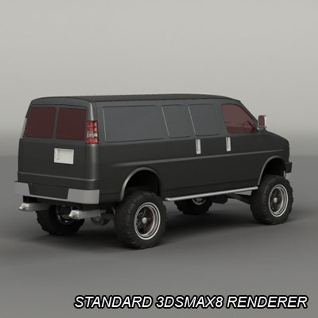 3ds Max Van 4x4 Lift