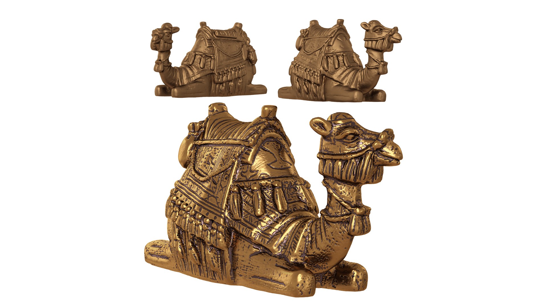3D Egyptian Camel Figurine 2 - TurboSquid 2345954