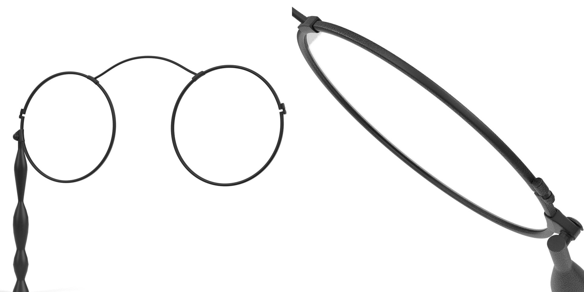 3D Foldable Lorgnette Eyeglasses - TurboSquid 1881207