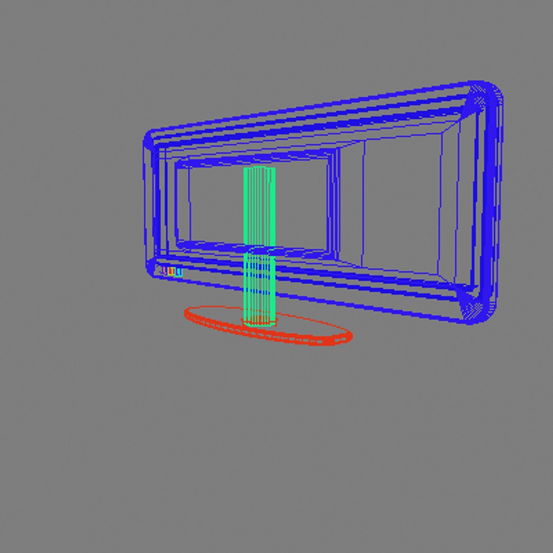 3ds max wide screen plasma television