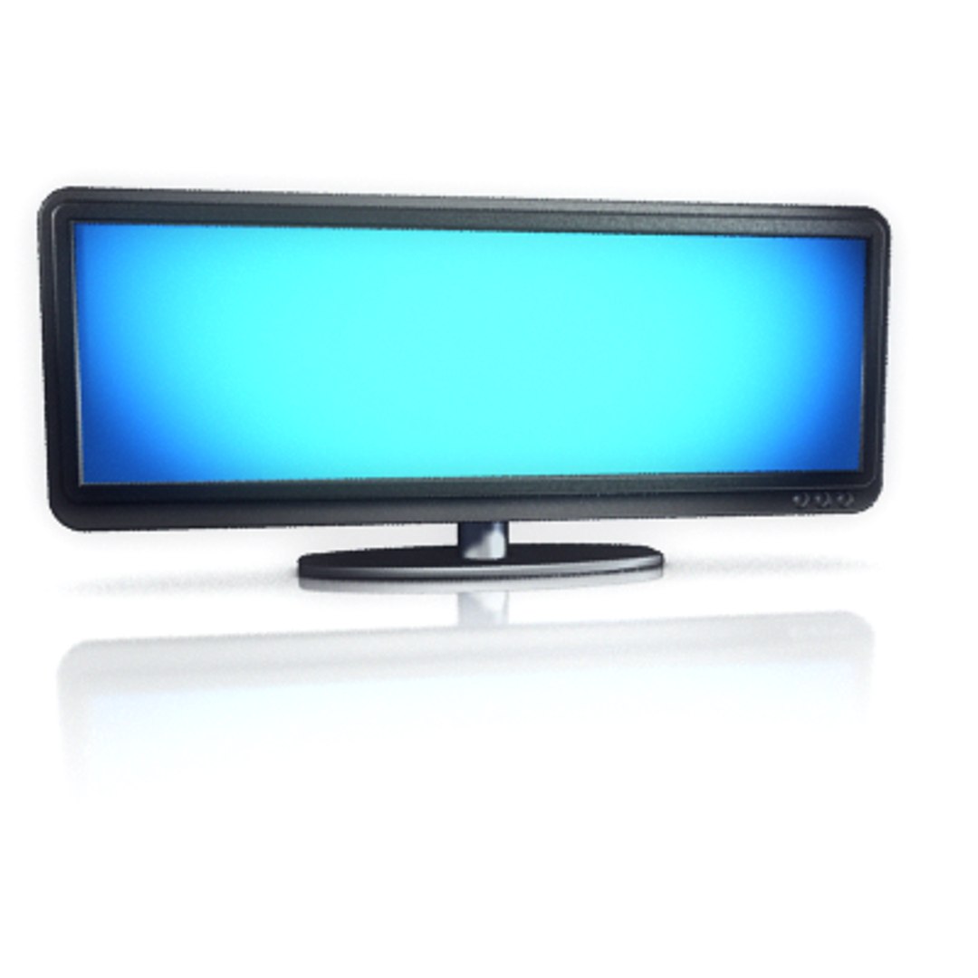 3ds max wide screen plasma television