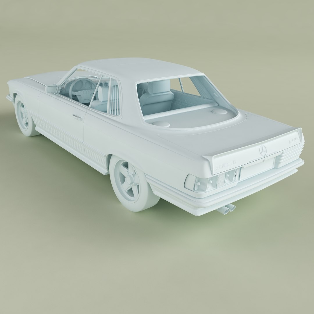 Mercedes C107 500SLC AMG 3D Model - TurboSquid 2063921