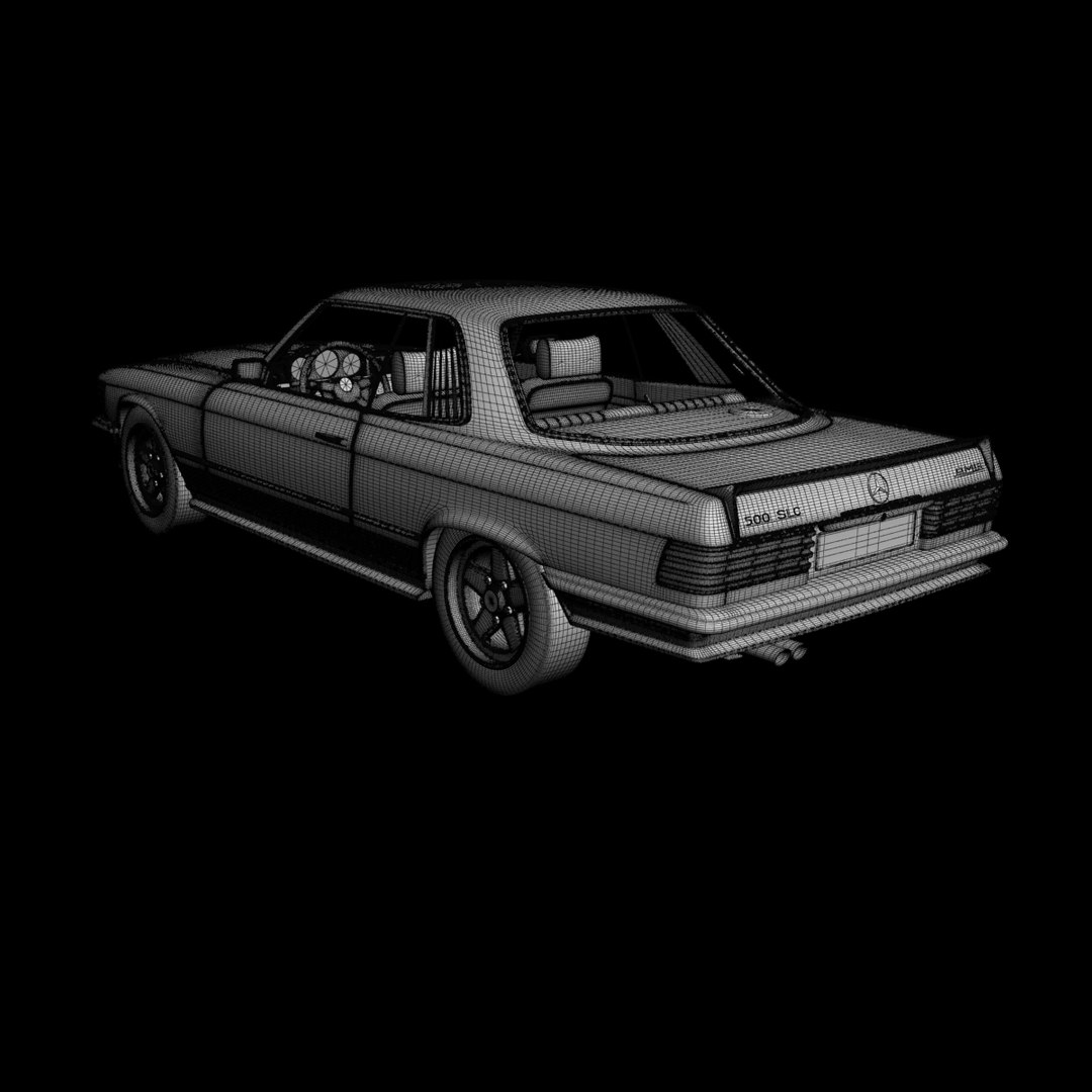 Mercedes C107 500SLC AMG 3D Model - TurboSquid 2063921