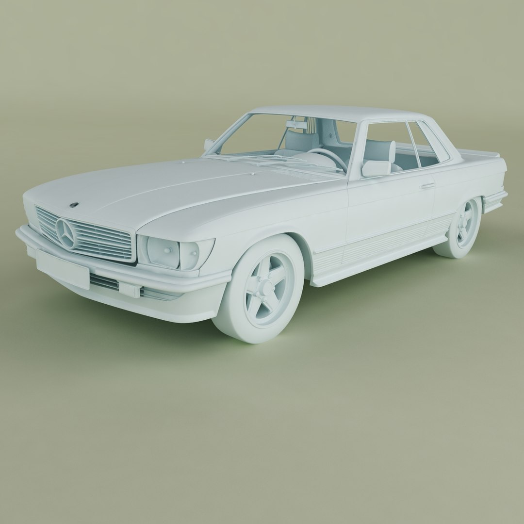 Mercedes C107 500SLC AMG 3D Model - TurboSquid 2063921