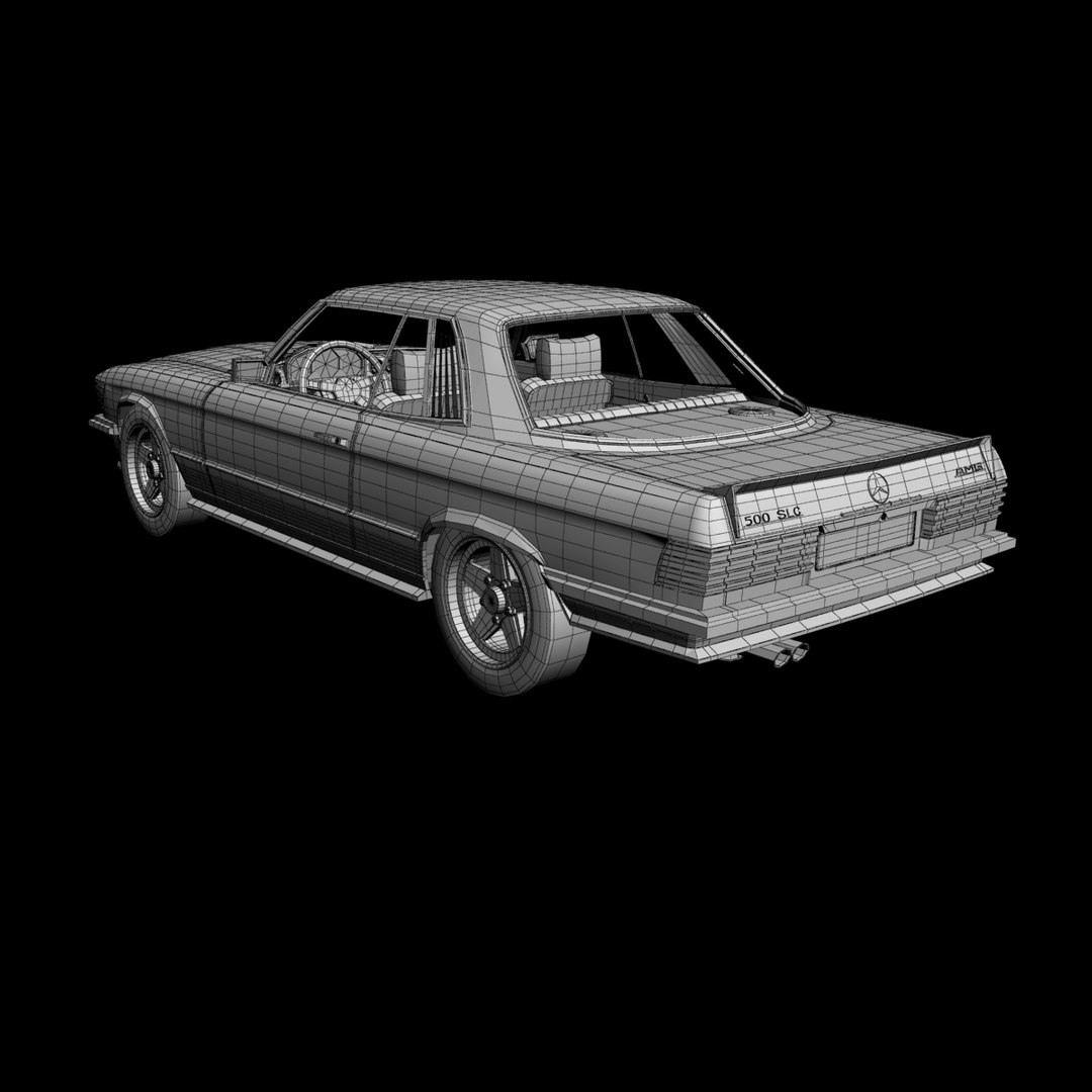 Mercedes C107 500SLC AMG 3D Model - TurboSquid 2063921