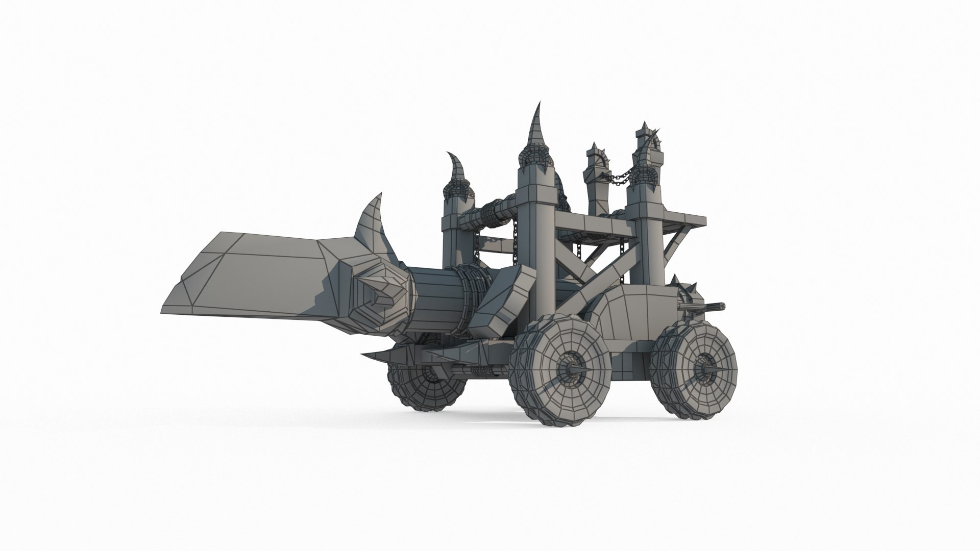 3D Ancient Siege Vehicle Model - TurboSquid 2159109