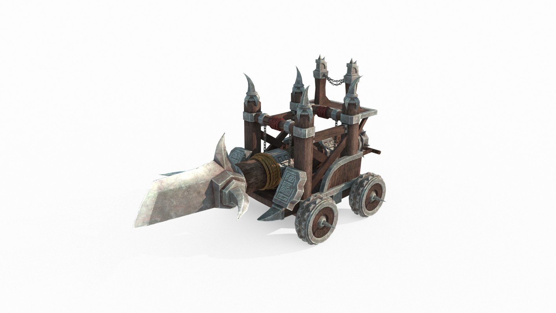 3D Ancient Siege Vehicle Model - TurboSquid 2159109