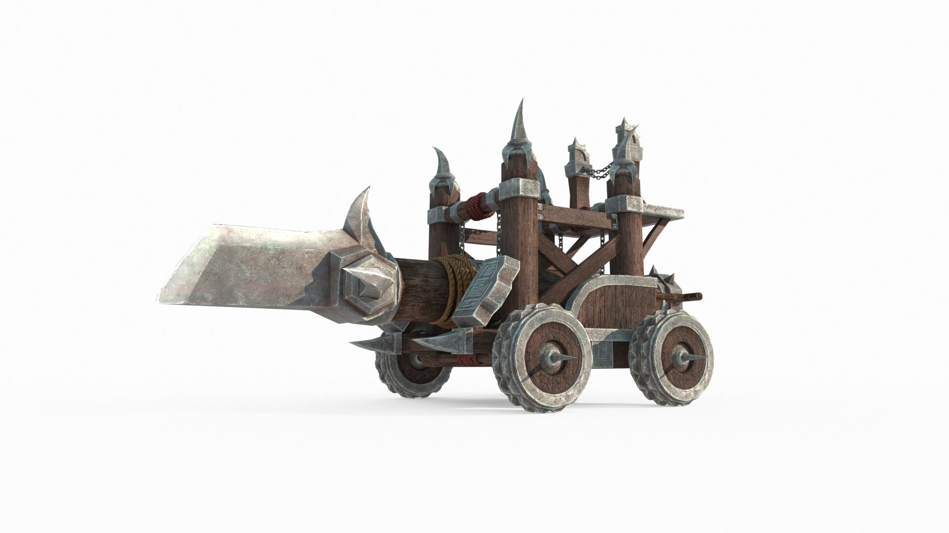 3D Ancient Siege Vehicle Model - TurboSquid 2159109