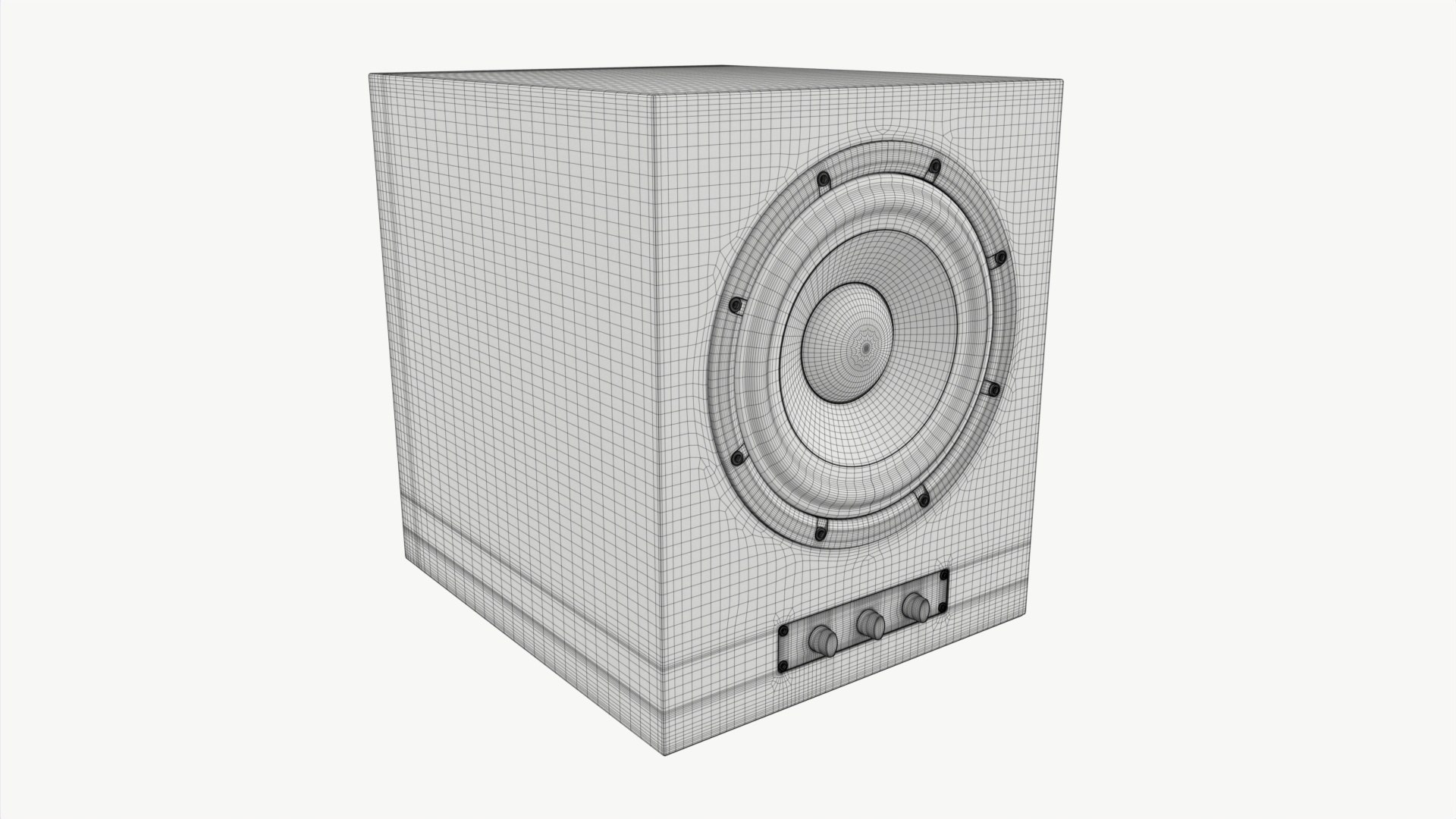 Active Subwoofer 3D Model - TurboSquid 1952175