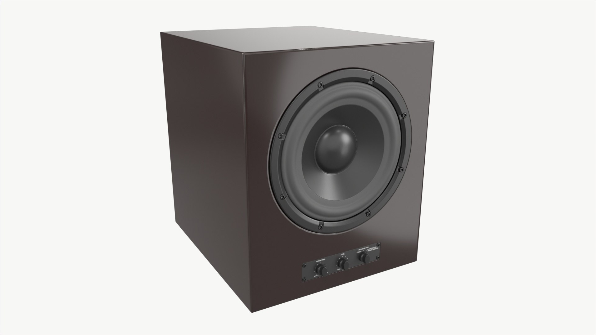 Active Subwoofer 3D Model - TurboSquid 1952175