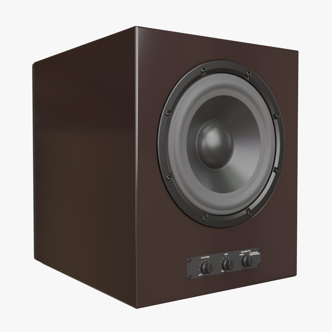 Active Subwoofer 3D Model - TurboSquid 1952175