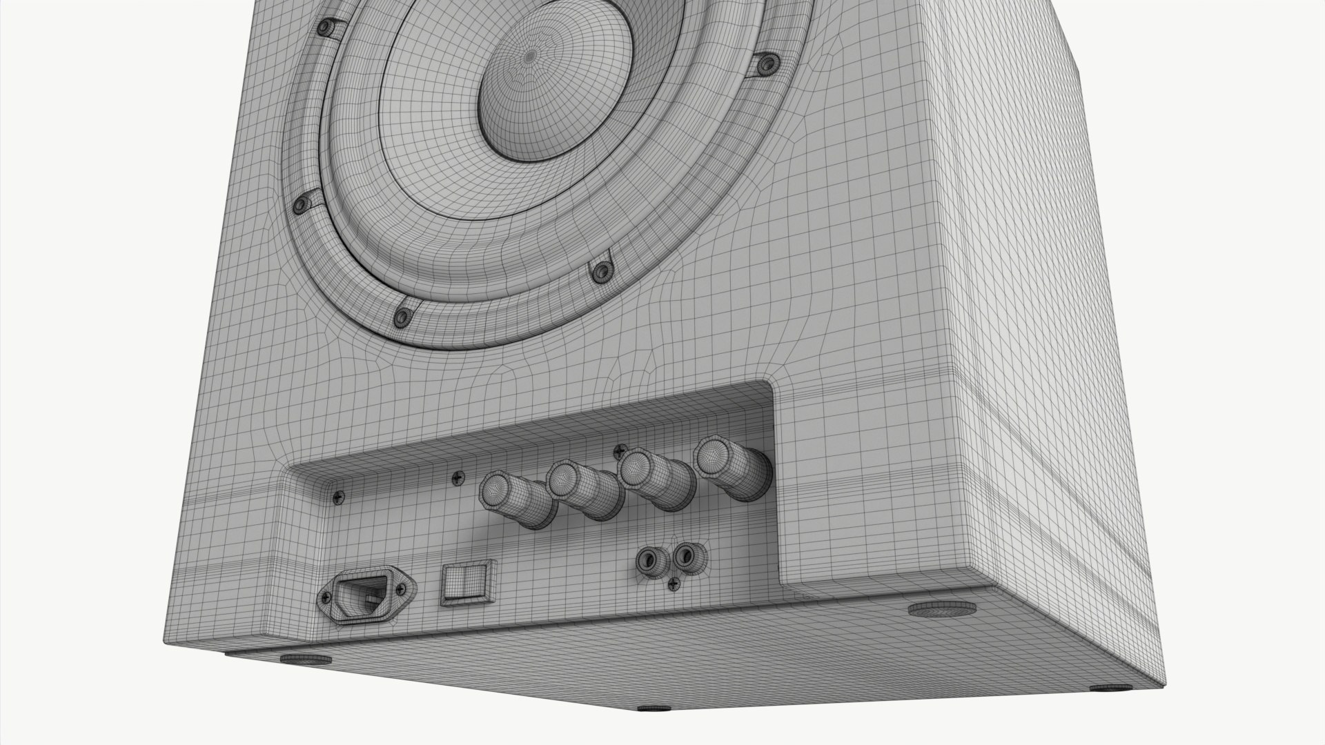 Active Subwoofer 3D Model - TurboSquid 1952175