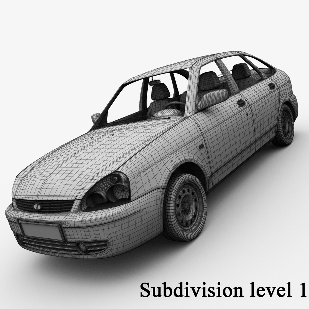 Lada Priora 3d Max