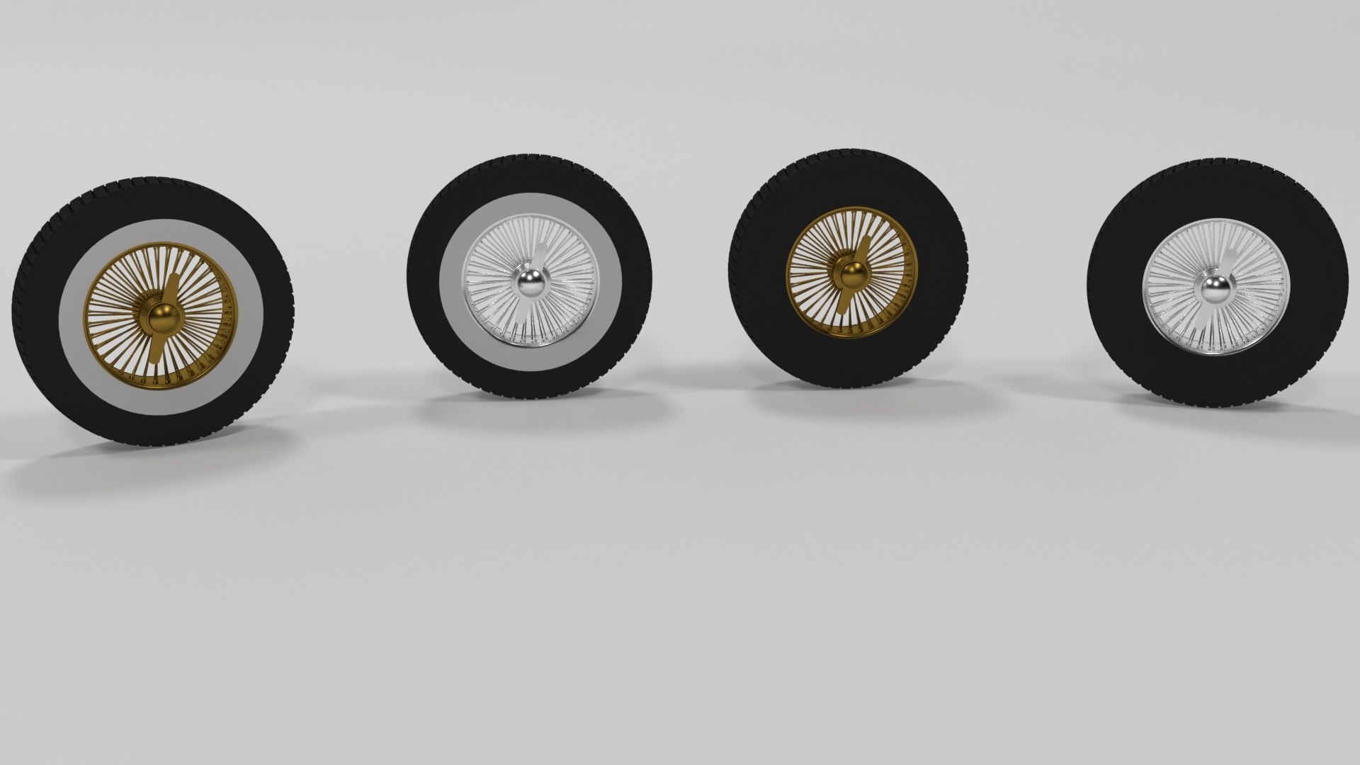 3D Lowrider Wheels - TurboSquid 2033025