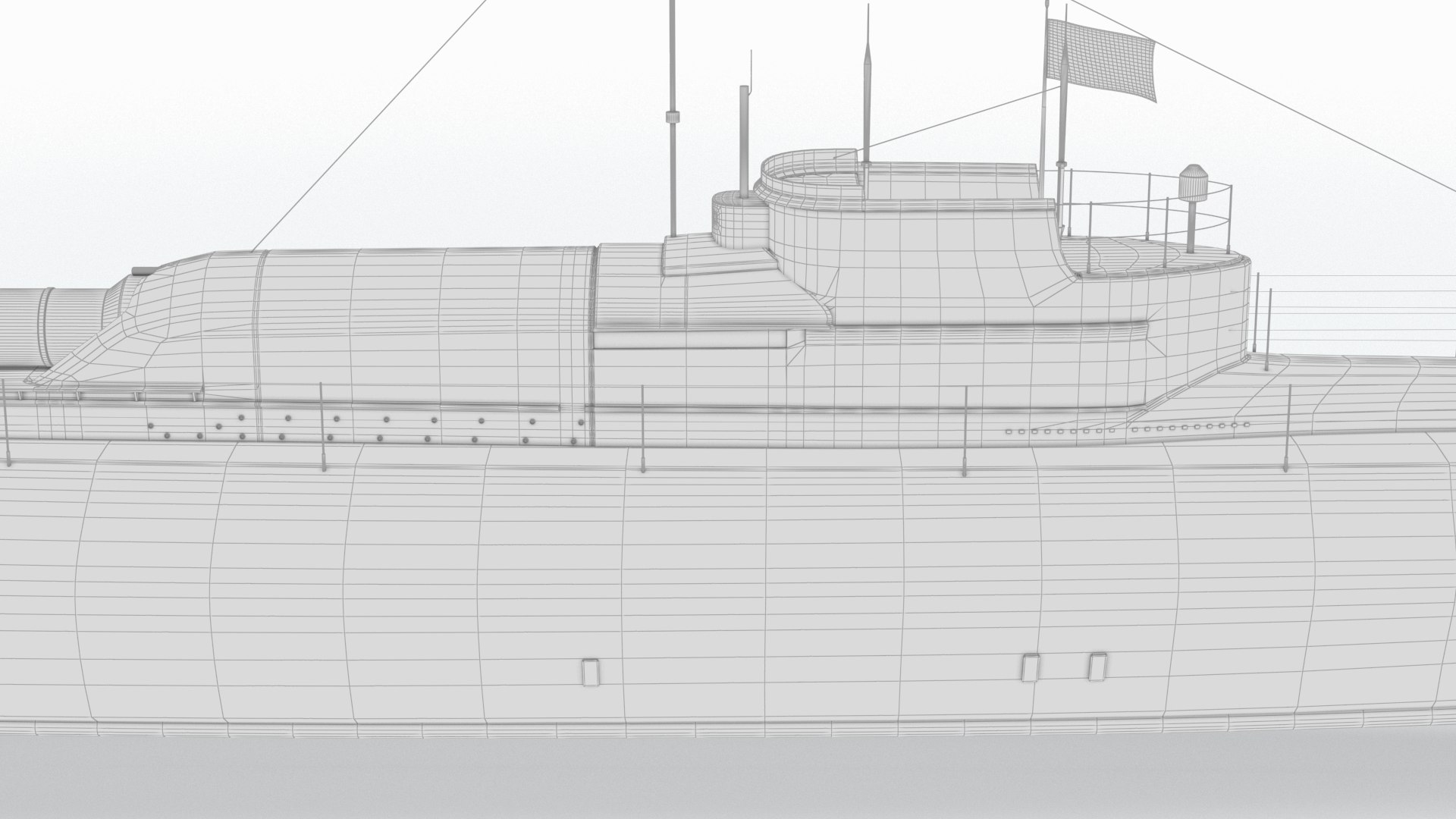 HMS M1 M-Class V2 Submarine Dynamic Simulation 3D model - TurboSquid ...