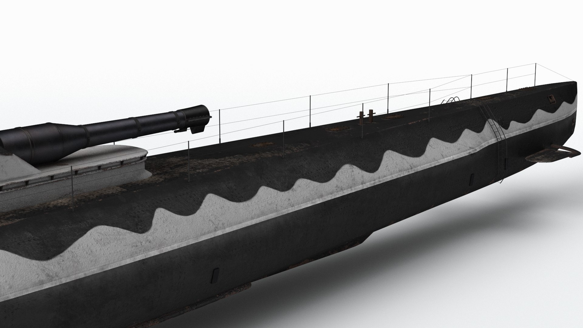 HMS M1 M-Class V2 Submarine Dynamic Simulation 3D Model - TurboSquid ...