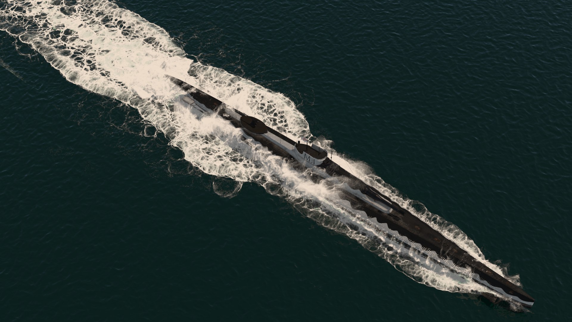HMS M1 M-Class V2 Submarine Dynamic Simulation 3D Model - TurboSquid ...