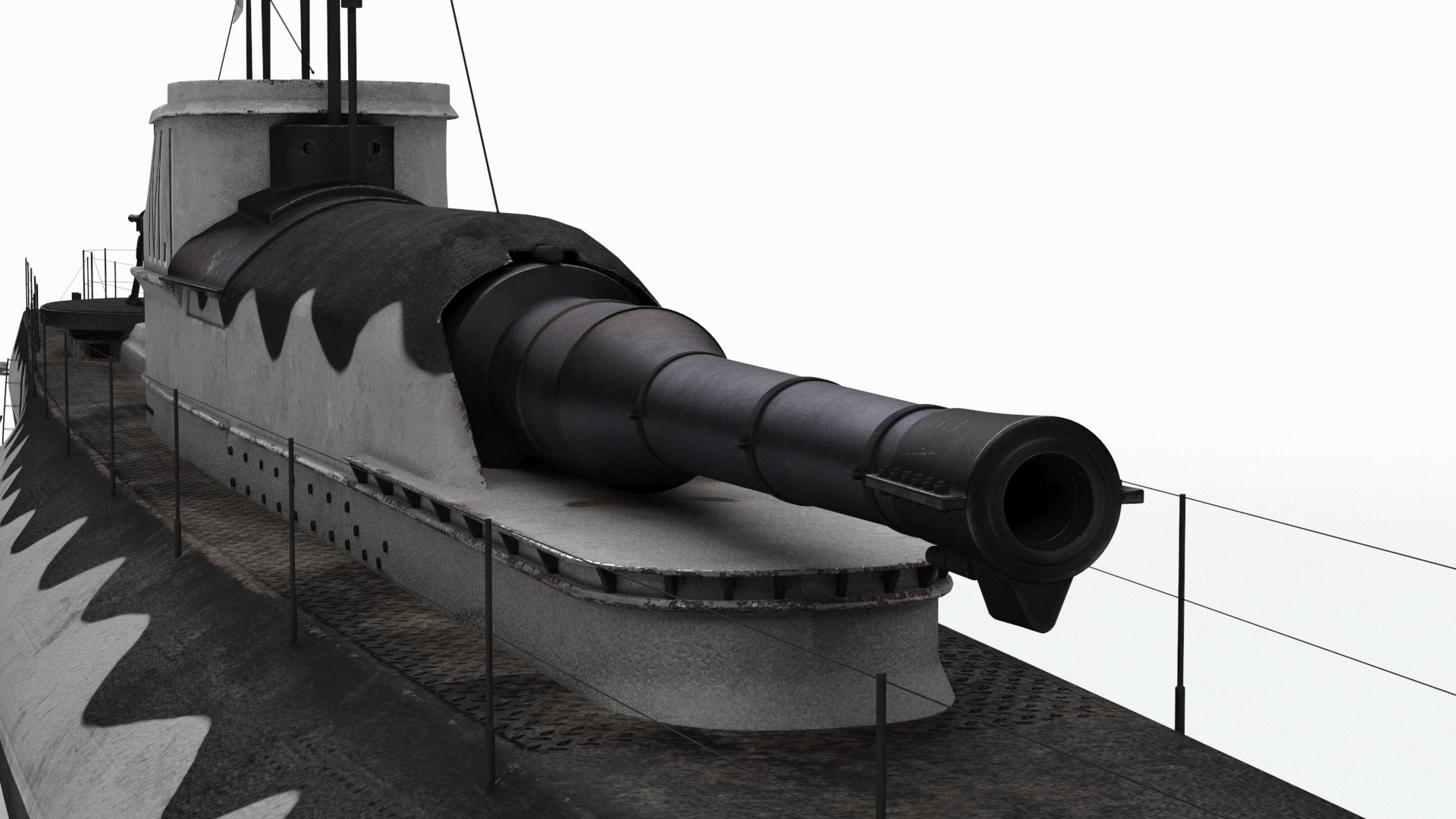 HMS M1 M-Class V2 Submarine Dynamic Simulation 3D Model - TurboSquid ...