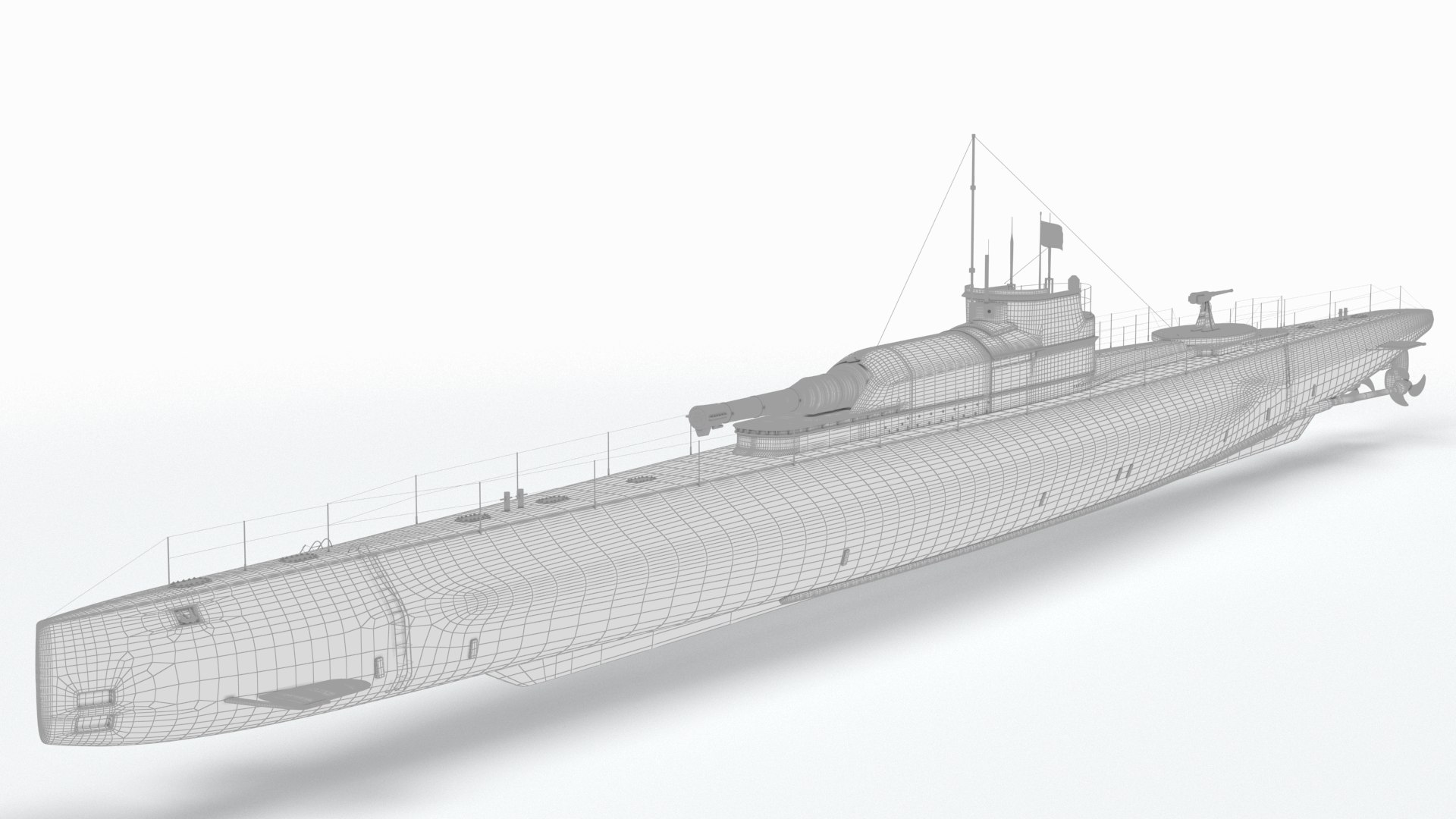 HMS M1 M-Class V2 Submarine Dynamic Simulation 3D model - TurboSquid ...