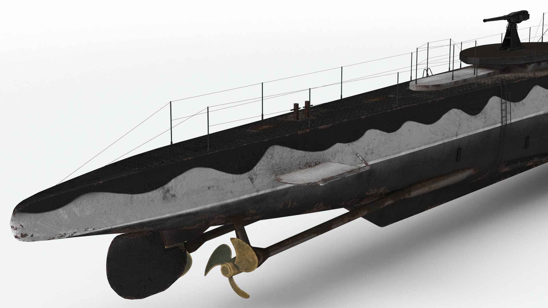 HMS M1 M-Class V2 Submarine Dynamic Simulation 3D Model - TurboSquid ...