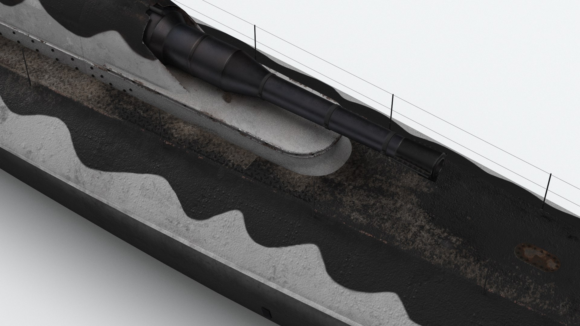 HMS M1 M-Class V2 Submarine Dynamic Simulation 3D model - TurboSquid ...