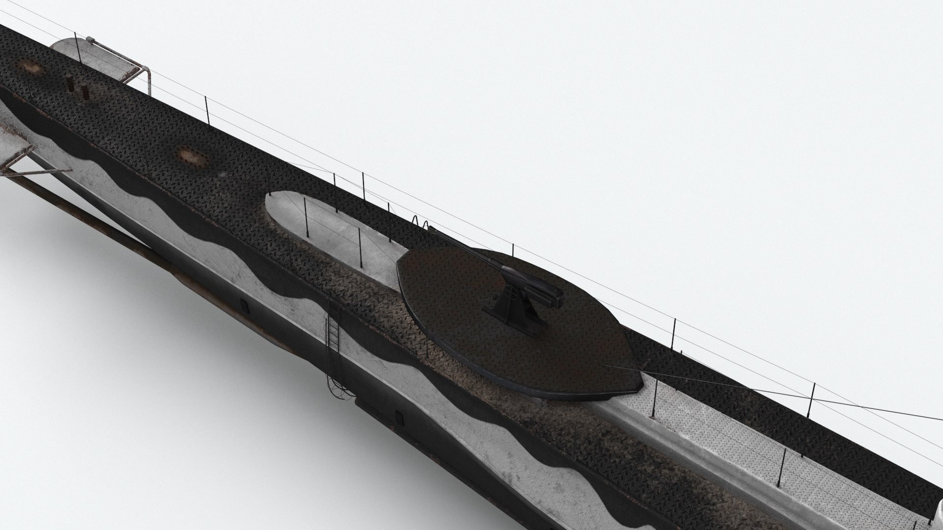 HMS M1 M-Class V2 Submarine Dynamic Simulation 3D model - TurboSquid ...