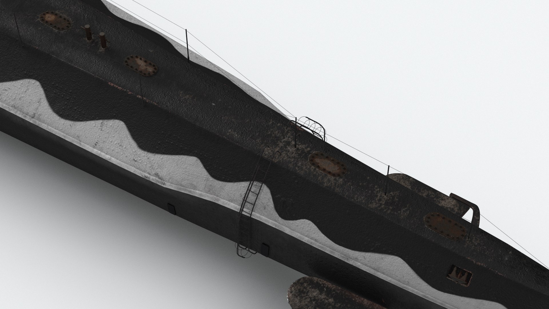 HMS M1 M-Class V2 Submarine Dynamic Simulation 3D model - TurboSquid ...