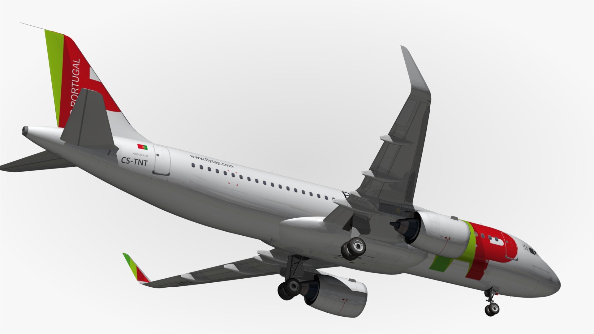 3d Model Airbus A320 Tap Portugal