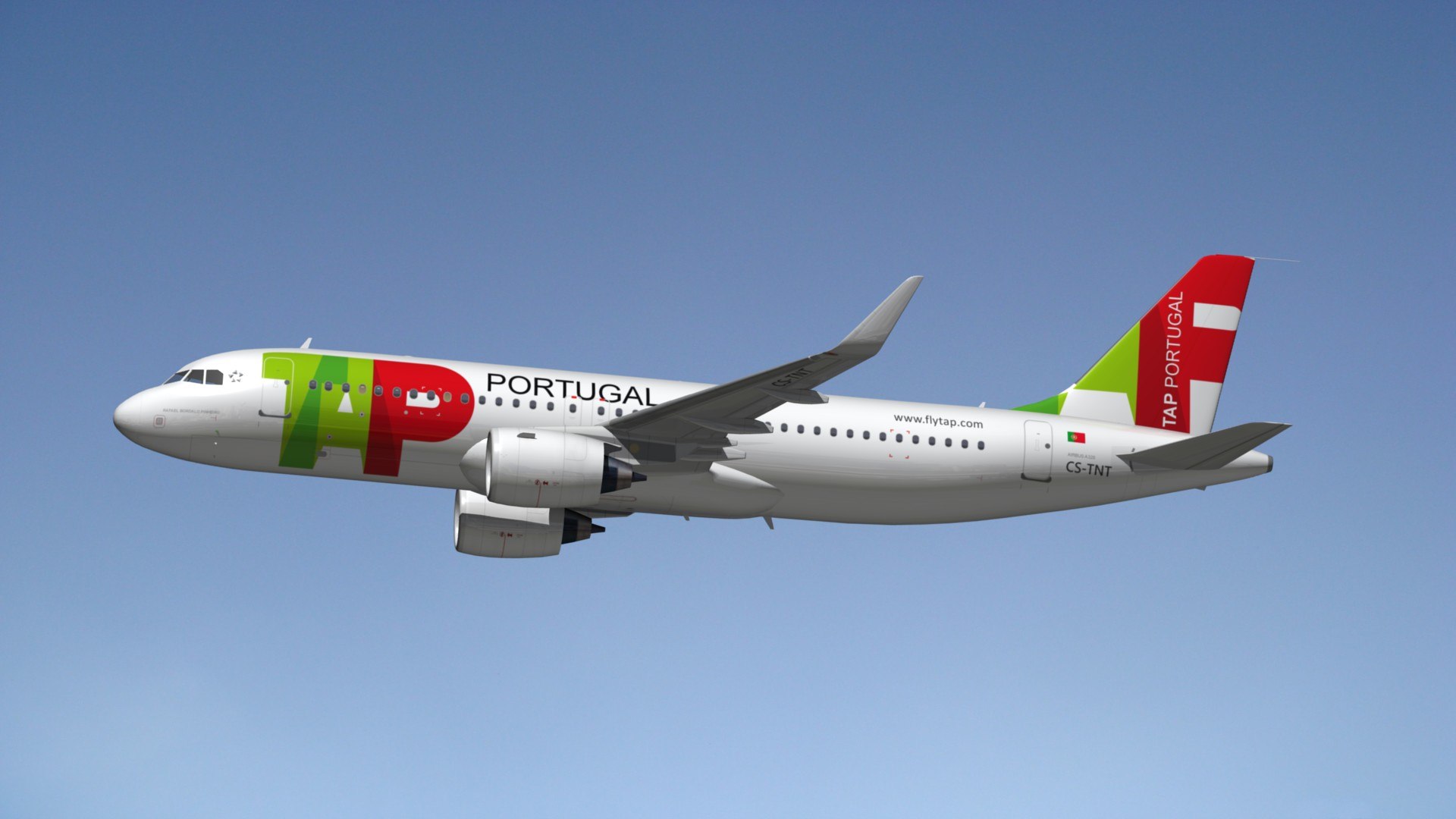 3d Model Airbus A320 Tap Portugal