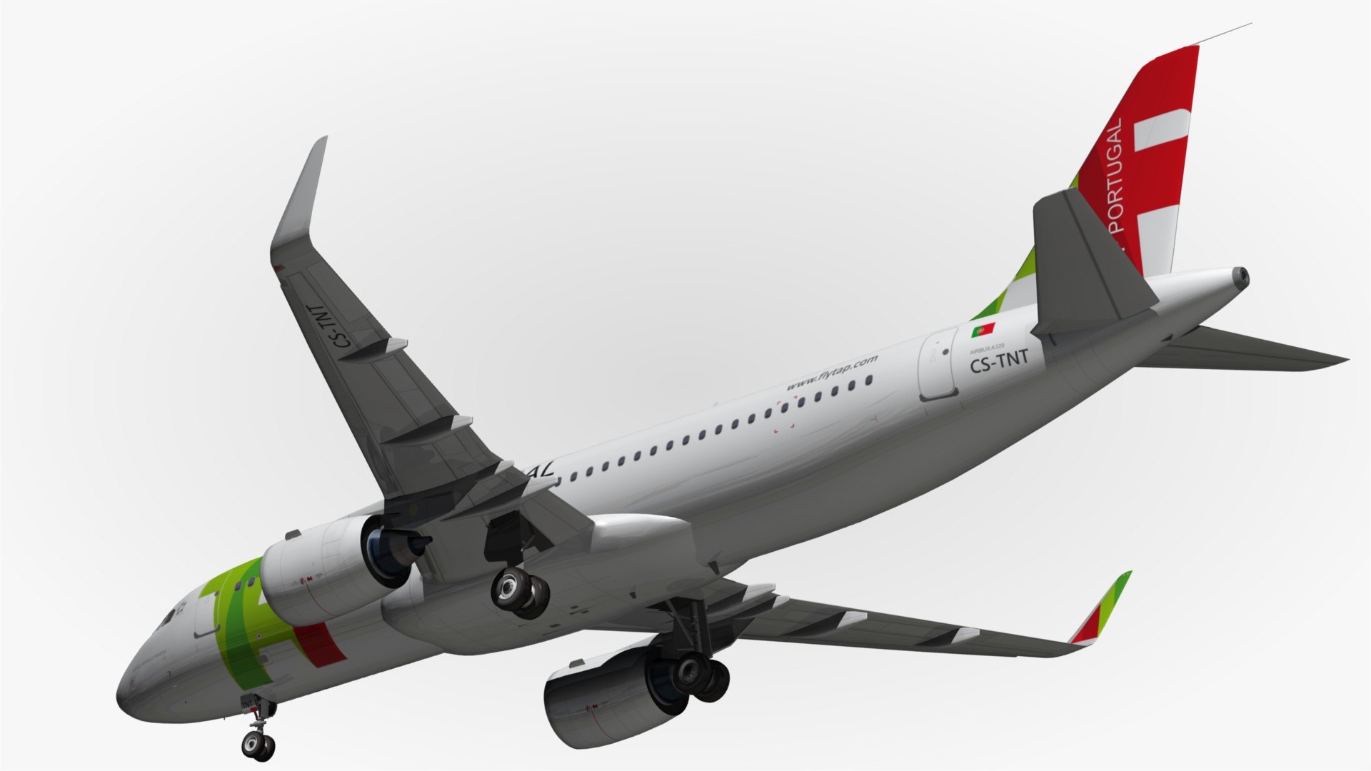 3d Model Airbus A320 Tap Portugal