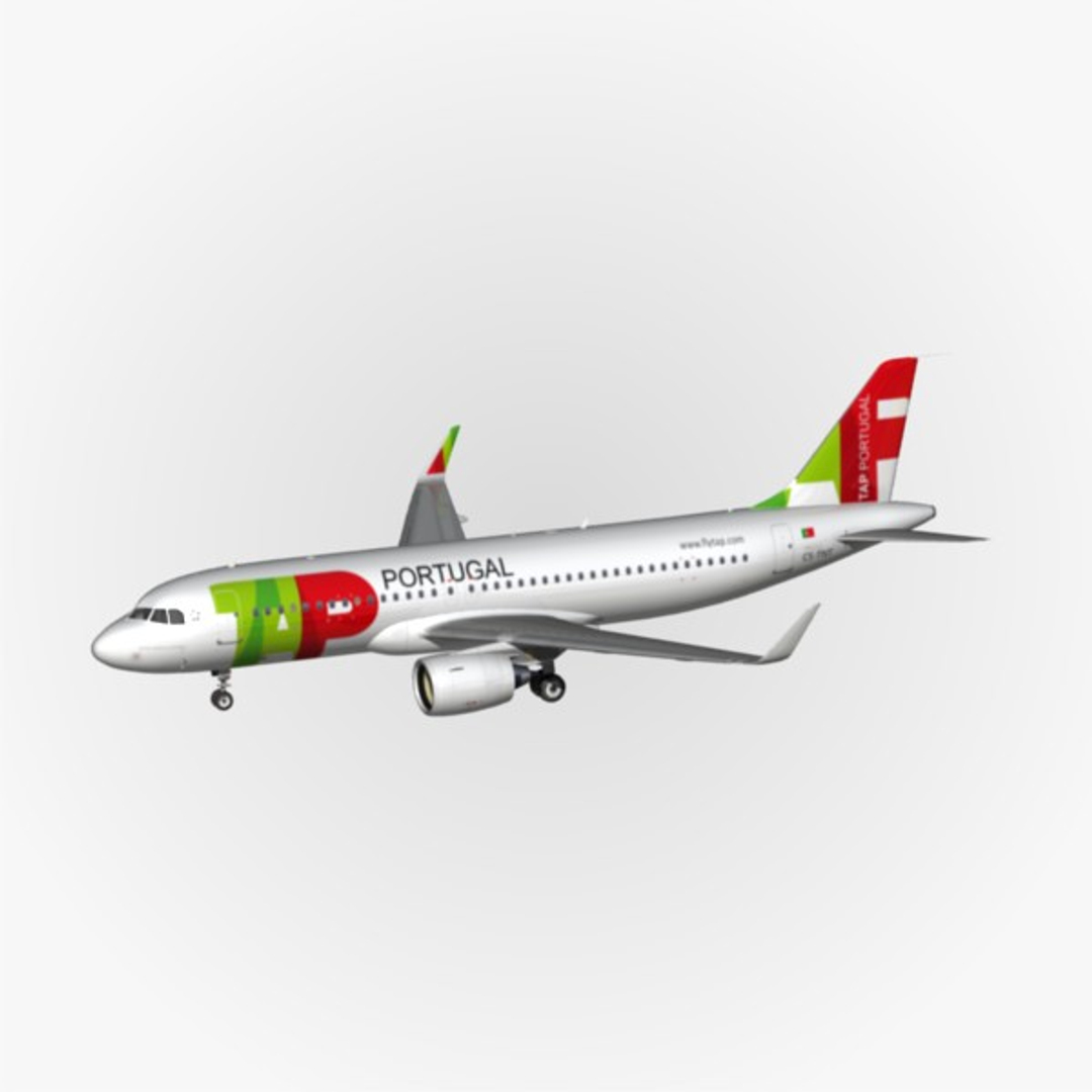 3d Model Airbus A320 Tap Portugal