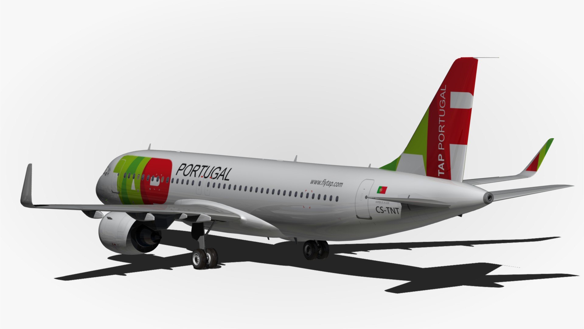3d Model Airbus A320 Tap Portugal