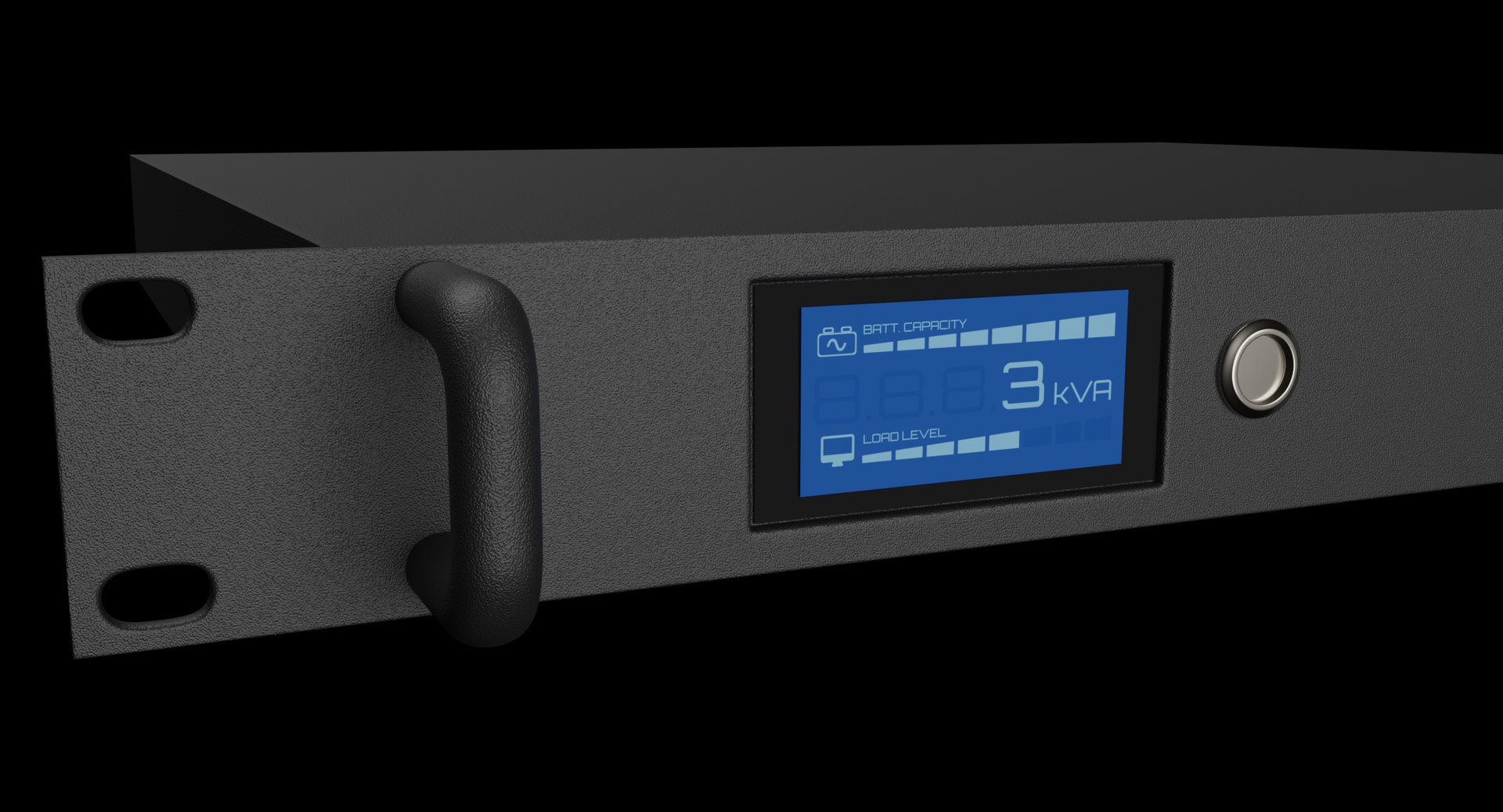 3D Basic 19-inch 1u Rack - TurboSquid 1340989