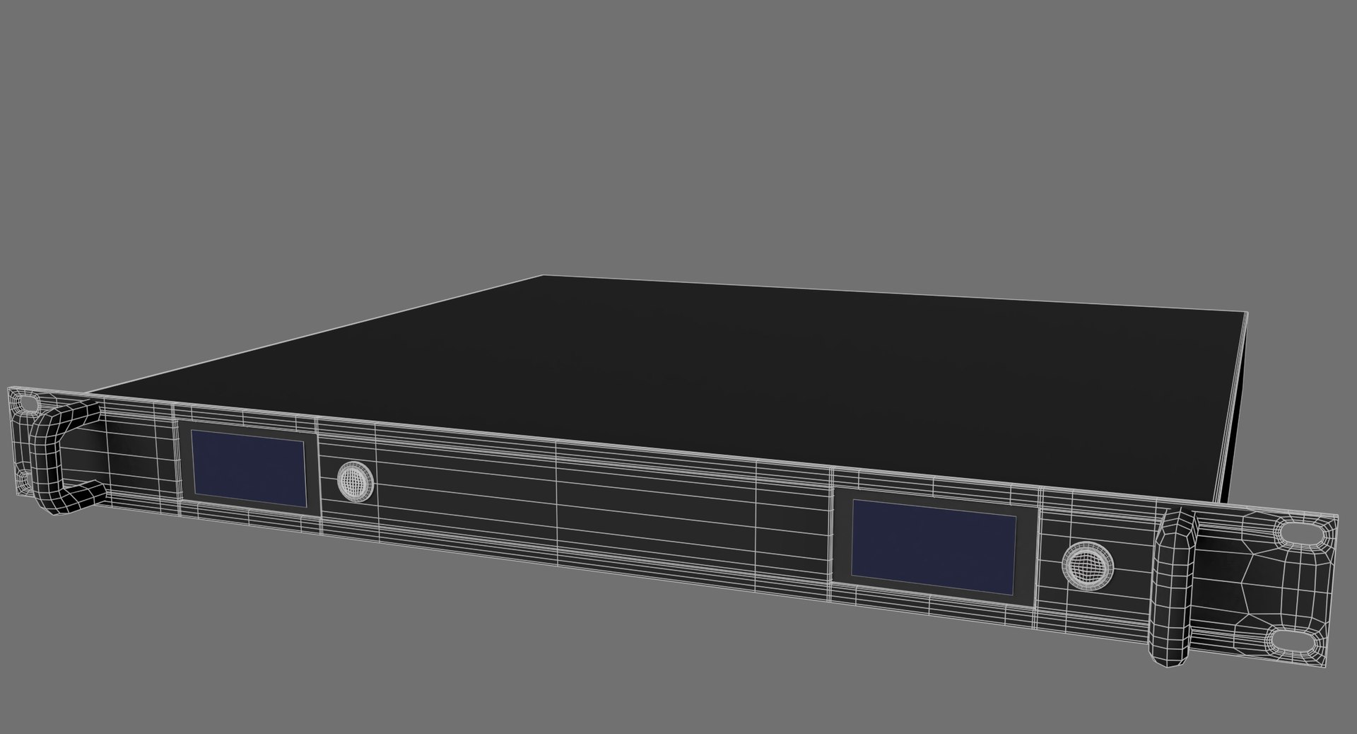 3D Basic 19-inch 1u Rack - TurboSquid 1340989