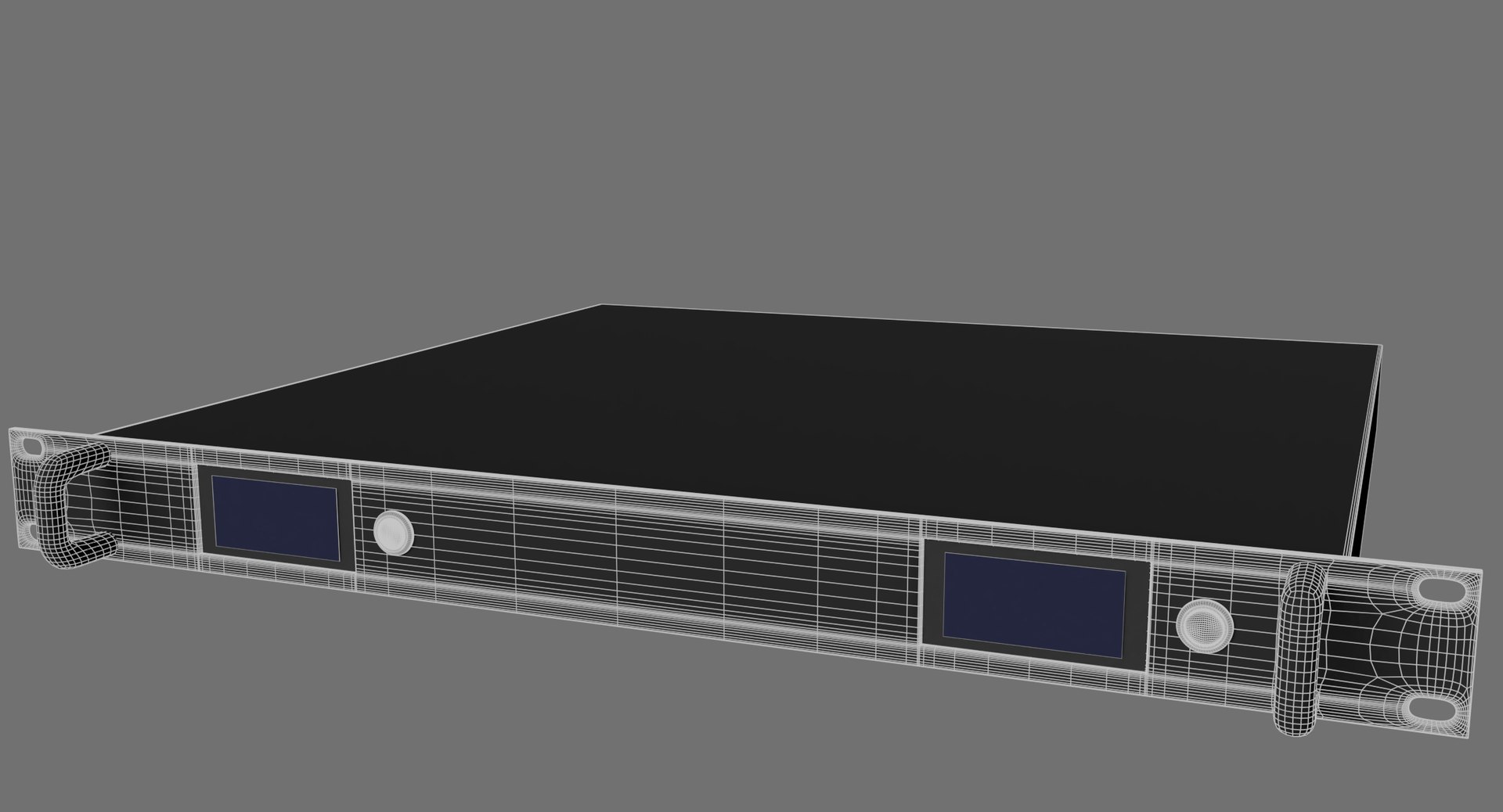 3D Basic 19-inch 1u Rack - TurboSquid 1340989