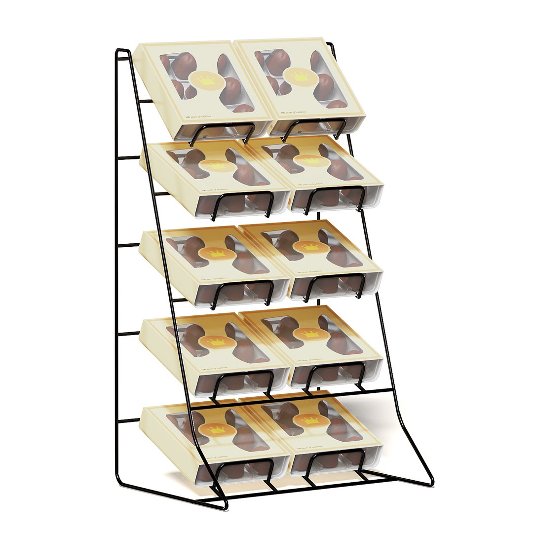 Market Rack Chocolate 3D Model - TurboSquid 1390726