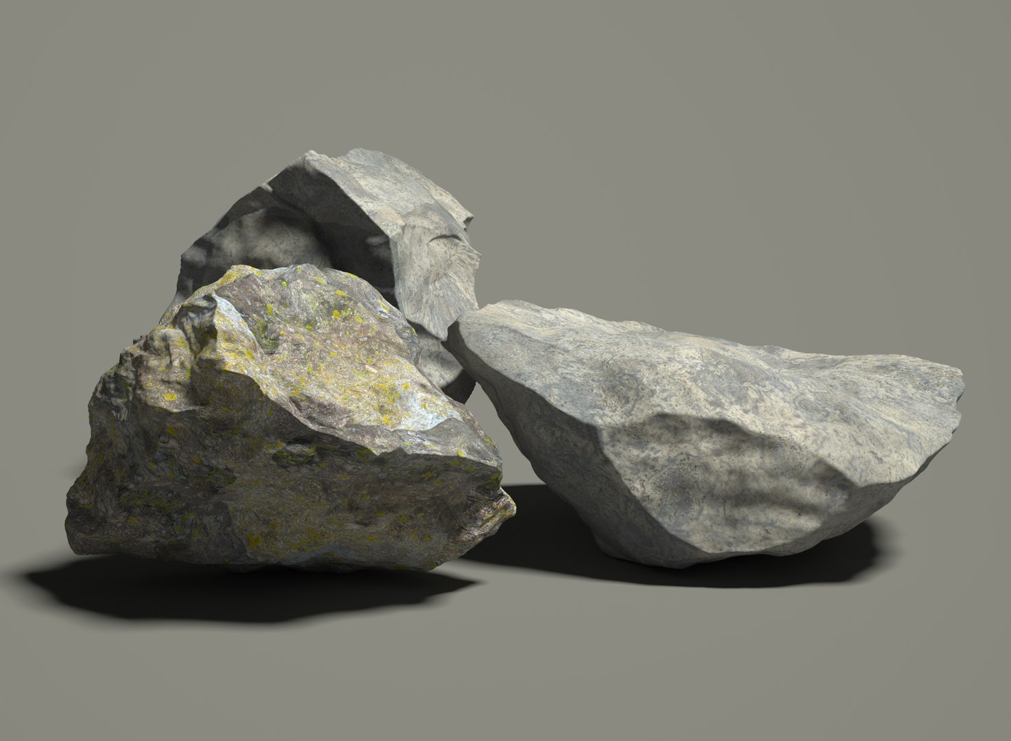 3d Model Rocks Modeled