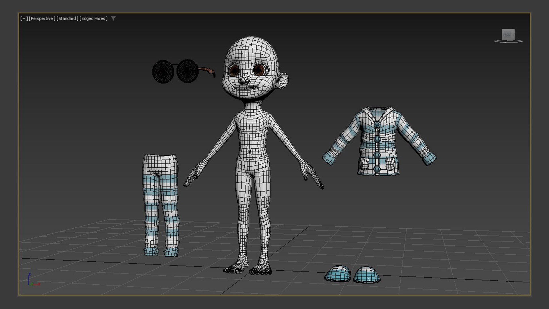 Cartoon Boy Rigged Kid Character 3D - TurboSquid 2290678