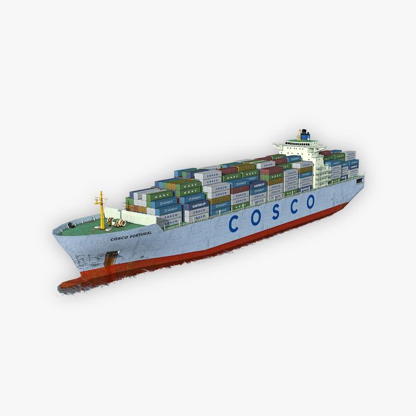 3D cargo ship cosco model - TurboSquid 1153525