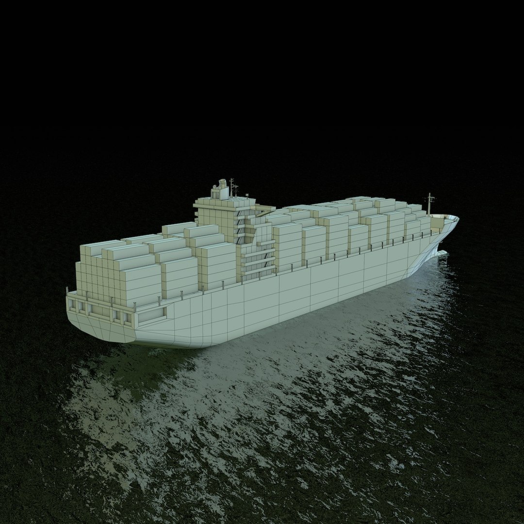 3D Cargo Ship Cosco Model - TurboSquid 1153525