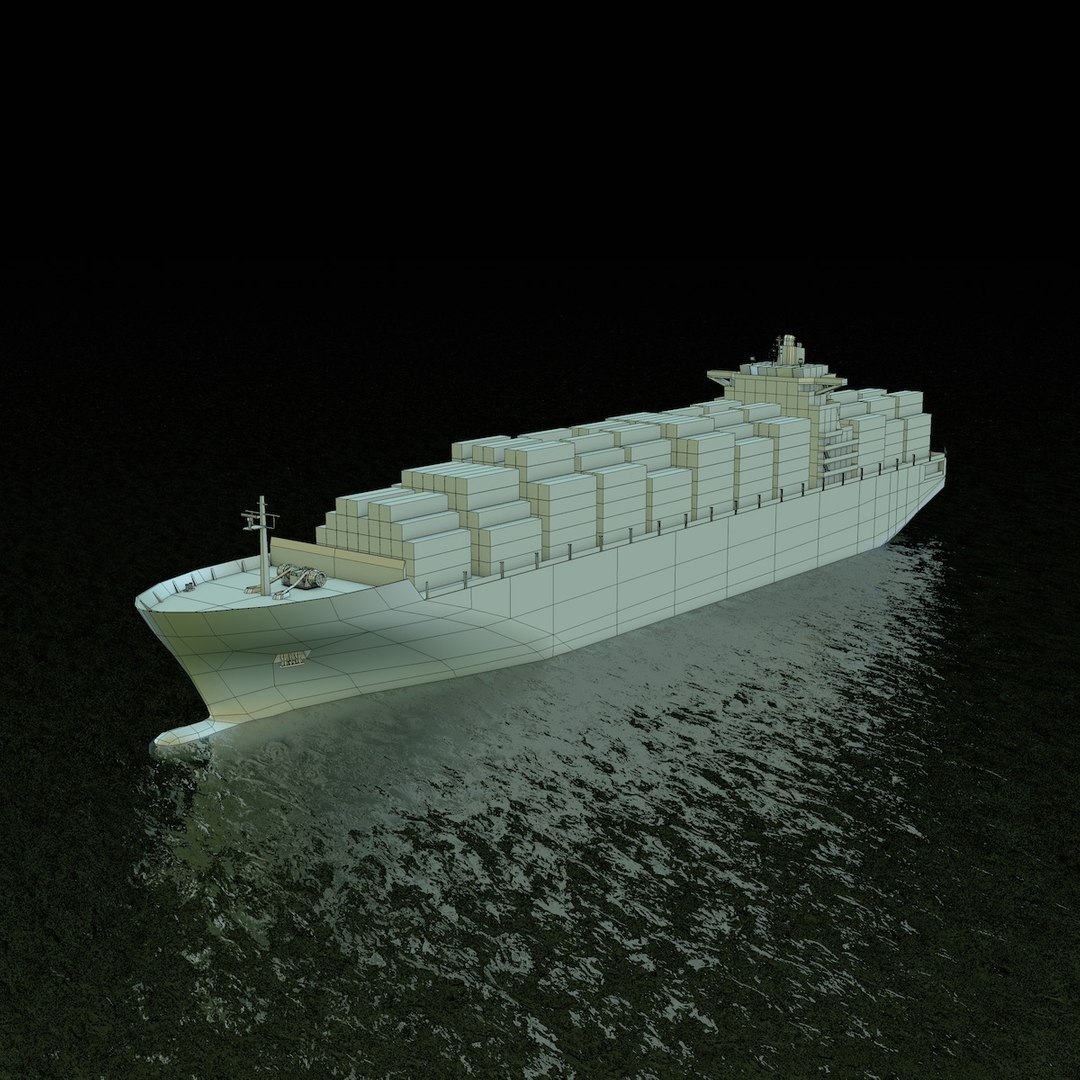 3D Cargo Ship Cosco Model - TurboSquid 1153525