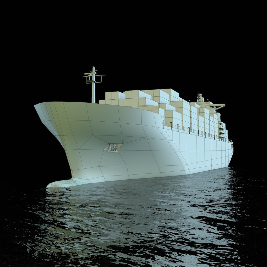 3D Cargo Ship Cosco Model - TurboSquid 1153525