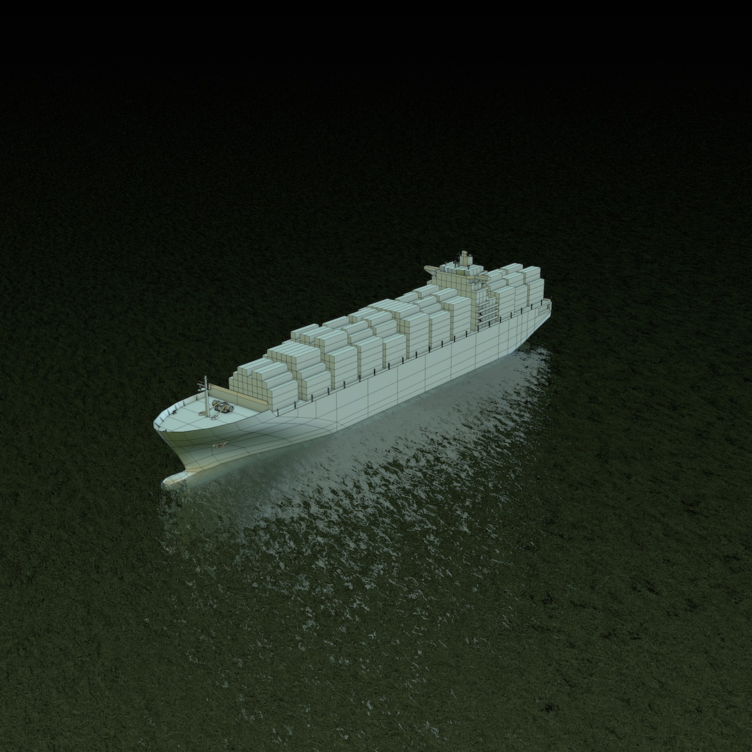 3D Cargo Ship Cosco Model - TurboSquid 1153525