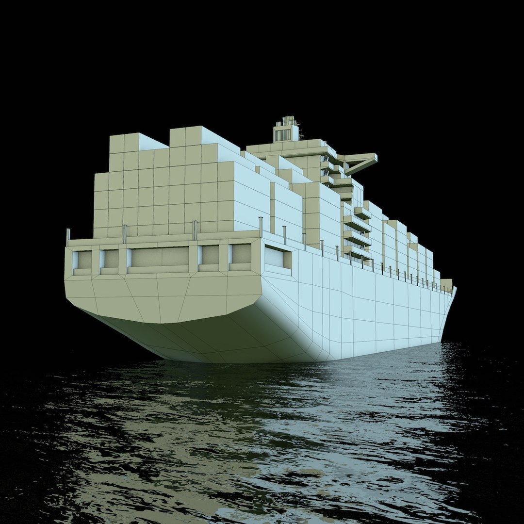 3D Cargo Ship Cosco Model - TurboSquid 1153525
