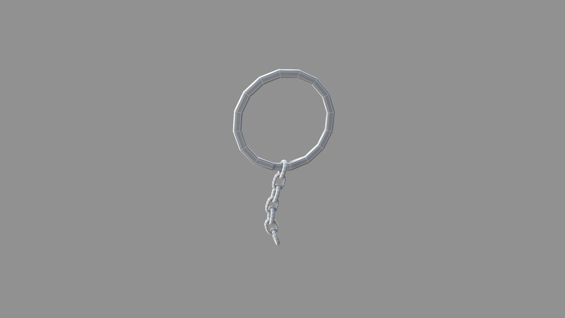 Keychain Silver 3D Model - TurboSquid 2376505