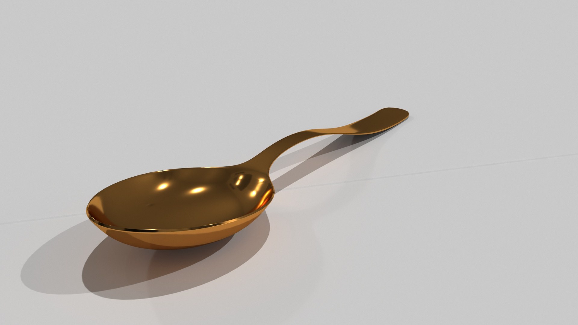 Golden spoon model - TurboSquid 1892158