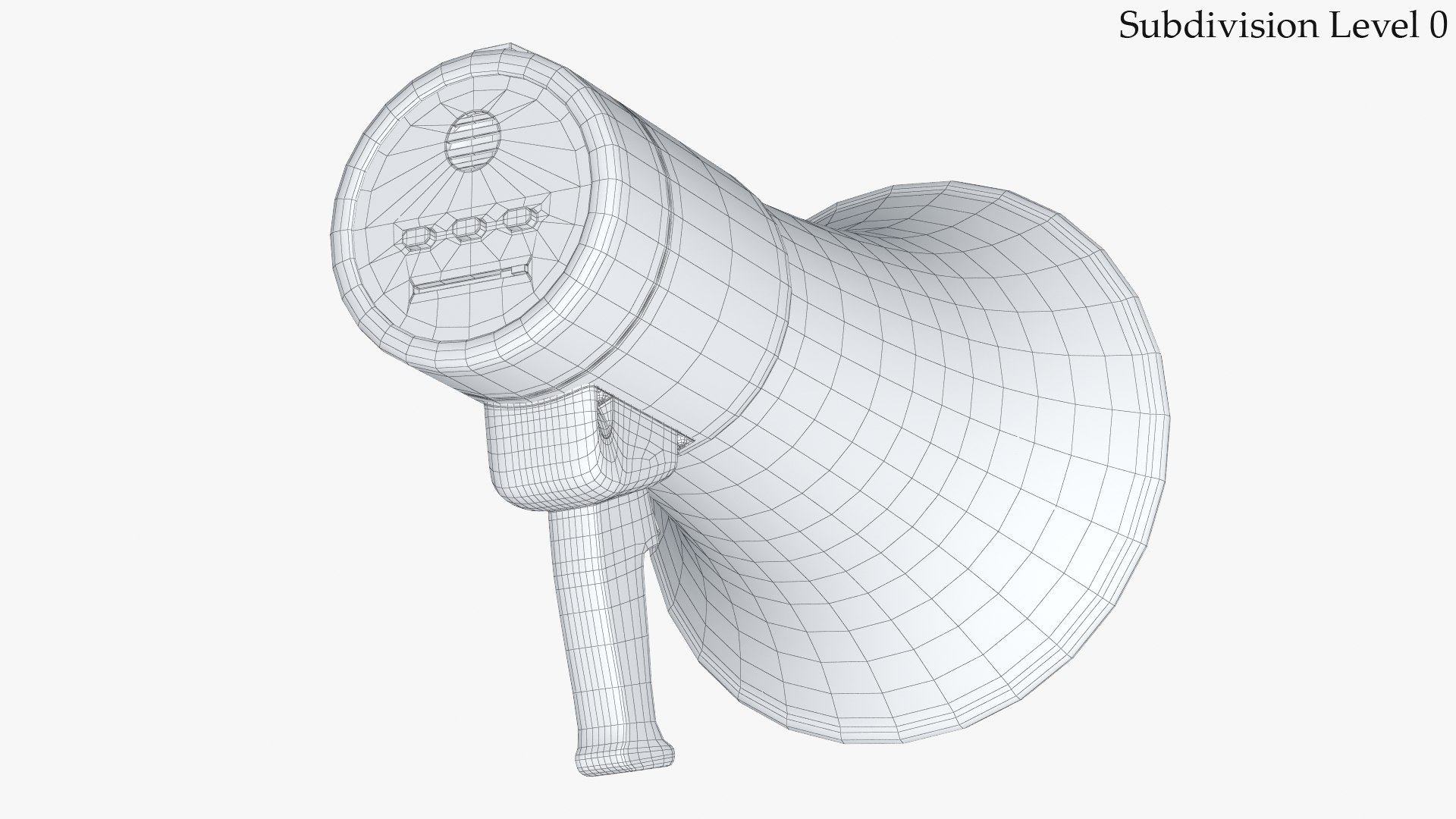 3d Megaphone 1 Model