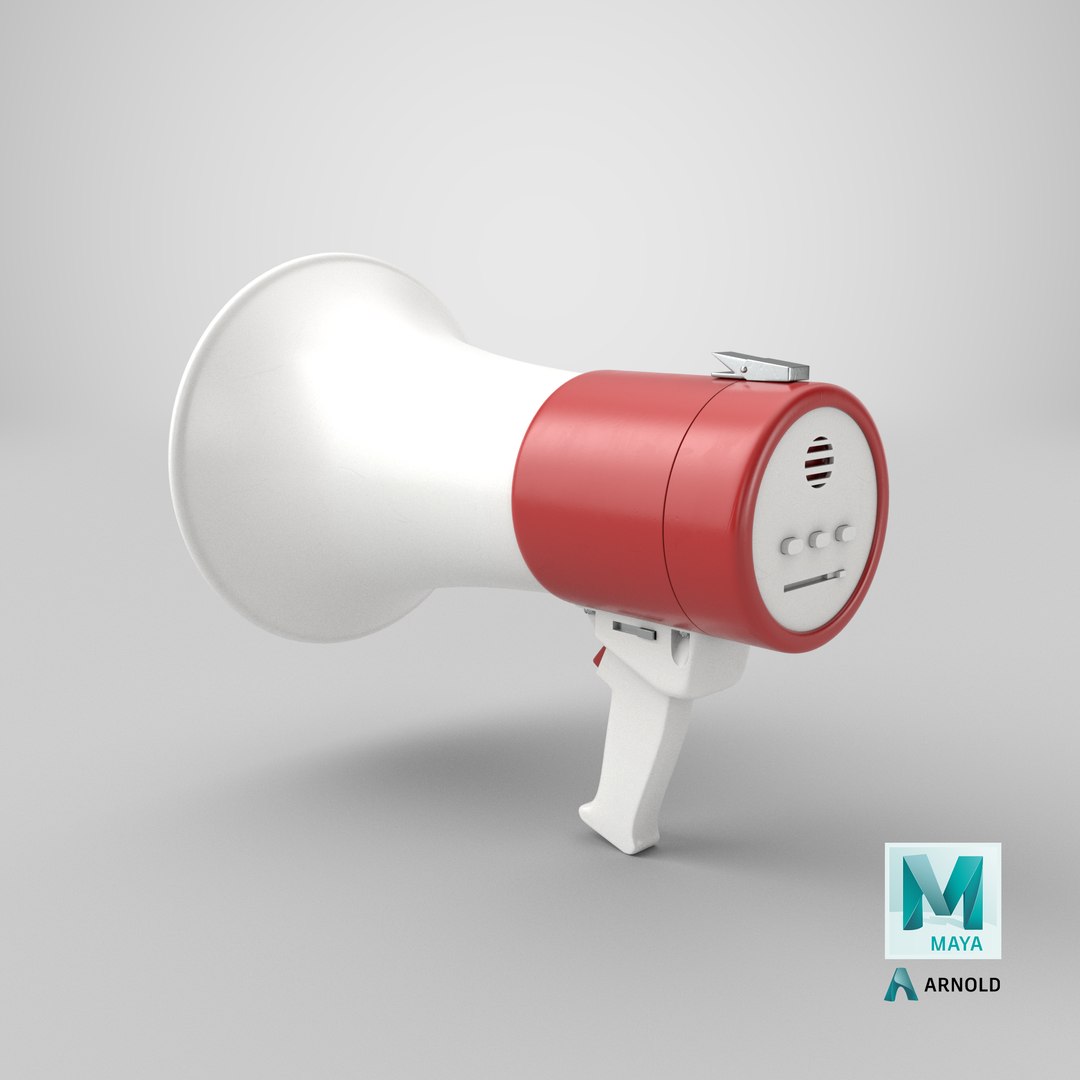 3d megaphone 1 model